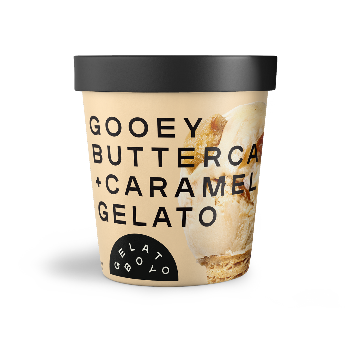 Gooey Buttercake + Caramel Pint – Gelato Boy